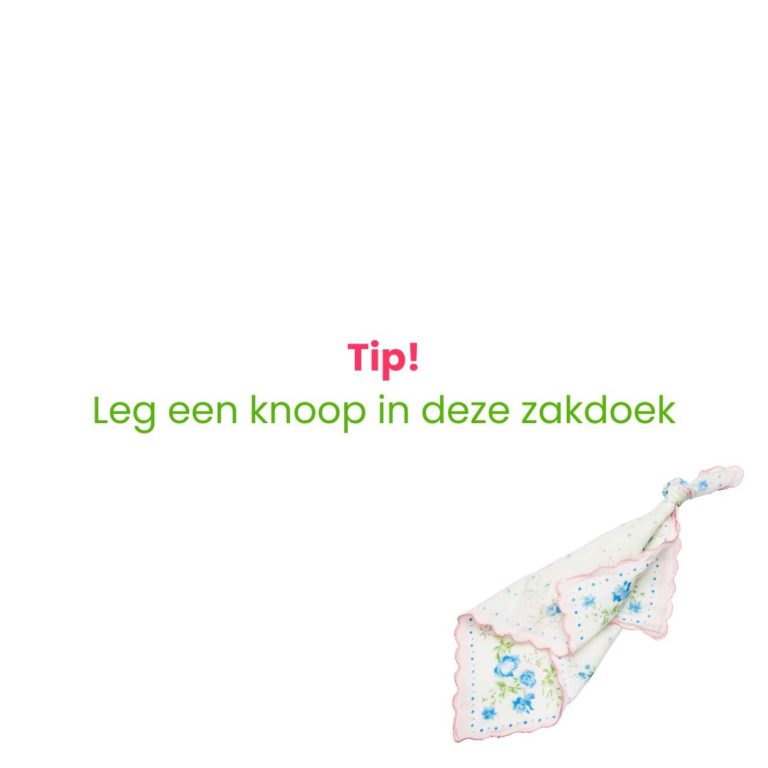 Leg een knoop in deze zakdoek - Zero Waste Apeldoorn